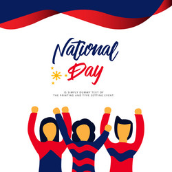 Philippines national day template design Vector Image