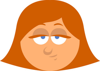 Ginger girl Royalty Free Vector Image - VectorStock