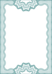 Blue frame border with security protective grid Vector Image