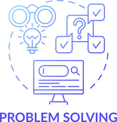 Solution solving problem metaphor answer Vector Image
