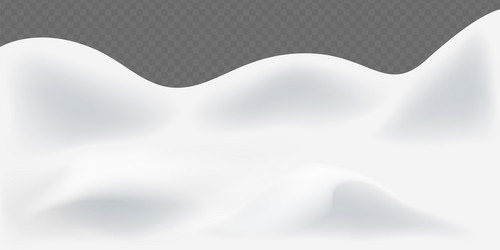 Snow realistic landscape background Royalty Free Vector