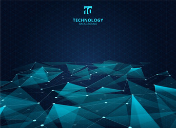 Abstract purple light line on dark grey polygon Vector Image