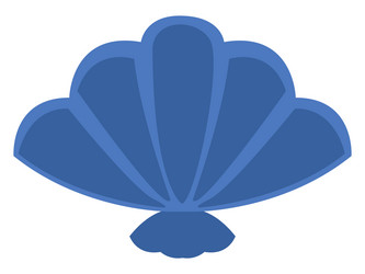 Angry shell on white background Royalty Free Vector Image