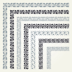 Decorative seamless border Royalty Free Vector Image
