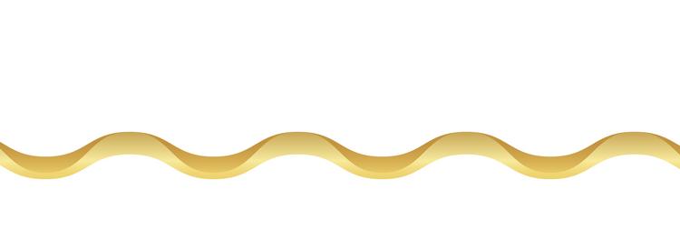 Gold wave curve golden corner shape Royalty Free Vector