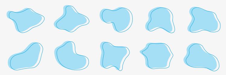 Liquid graphic shape design element background Vector Image