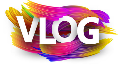 News paper background with colorful brush strokes Vector Image