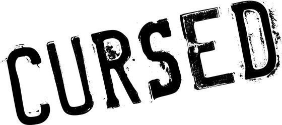 Cursed rubber stamp Royalty Free Vector Image - VectorStock