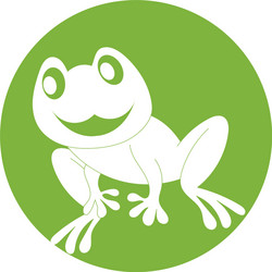 Frog symbols logo and template Royalty Free Vector Image