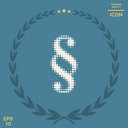 Paragraph halftone logo Royalty Free Vector Image