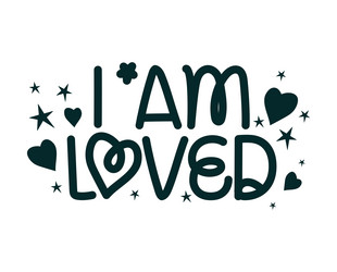 Affirmation calligraphy Royalty Free Vector Image