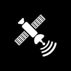 Satellite icon tv and broadcasting Royalty Free Vector Image