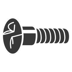 J-bolt screw cut out Royalty Free Vector Image