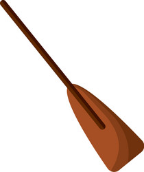 Wooden boat oar sport object element Royalty Free Vector