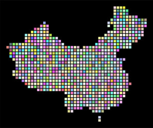 Pixel Map China Vector Images (over 170)