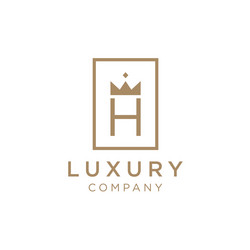 Elegant royal crown luxury logo design Royalty Free Vector