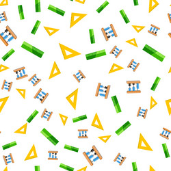 Back to school seamless pattern Royalty Free Vector Image