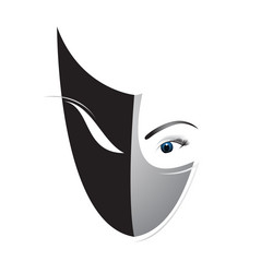 Theater mask logo Royalty Free Vector Image - VectorStock