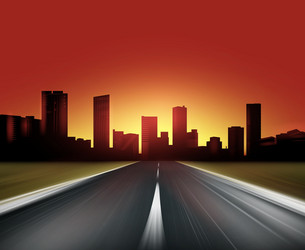 Track road to infinity highway Royalty Free Vector Image