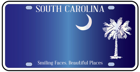 South Carolina License Plate Vector Images (18)