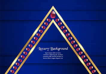 Abstract blue background in premium indian style Vector Image