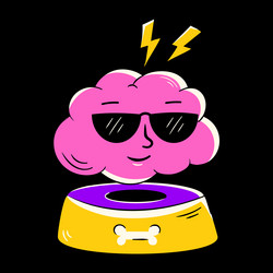 Dizzy brain Royalty Free Vector Image - VectorStock