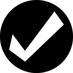 Check mark icon Royalty Free Vector Image - VectorStock