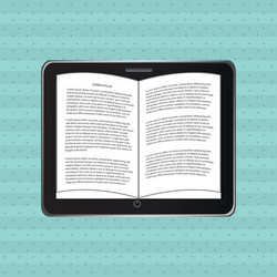 Electronic book design Royalty Free Vector Image