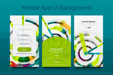 Mobile background ui Royalty Free Vector Image