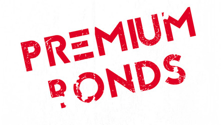 Premium bonds rubber stamp Royalty Free Vector Image