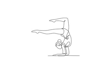 Gymnast Handstand Vector Images (over 420)