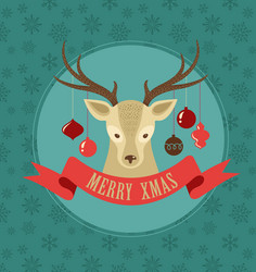 Retro Christmas Ornament Background Royalty Free Vector