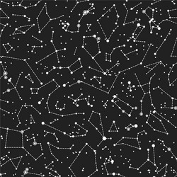 Space constellations seamless pattern Royalty Free Vector