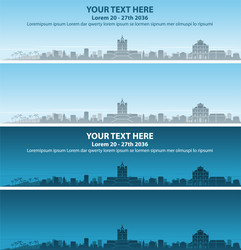 Goa beautiful skyline scenery banner Royalty Free Vector