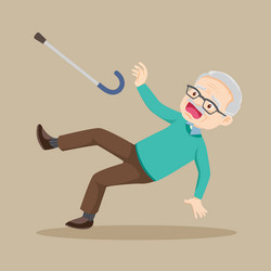 People falling down stairs tripping and slipping Vector Image