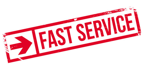 Quick service rubber stamp Royalty Free Vector Image