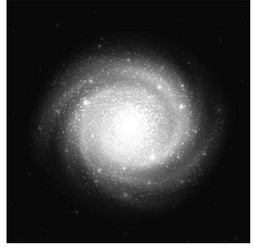 Galaxy effect clusters of stars planets Royalty Free Vector