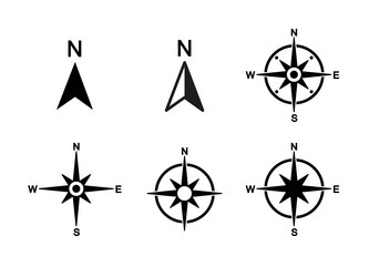 North symbol compass Royalty Free Vector Image