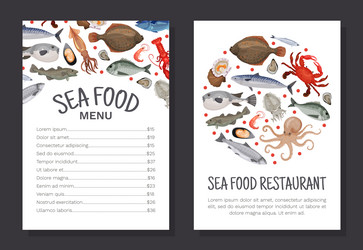 Seafood Menu Template Vector Images (over 9,500)