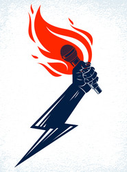 Hand Holding Lightning Bolt Vector Images (over 390)