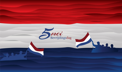 Background netherlands national holiday may 5 Vector Image