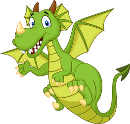 Cartoon dragon Royalty Free Vector Image - VectorStock
