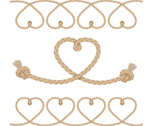 Realistic rope Royalty Free Vector Image - VectorStock