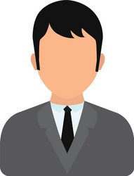 Men faceless profile Royalty Free Vector Image