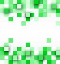 Pixel minecraft style land background concept Vector Image