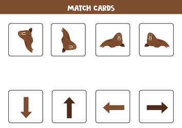 Left right up or down spatial orientation Vector Image