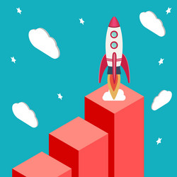 New business model project start Royalty Free Vector Image