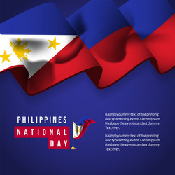 Philippines national day template design Vector Image