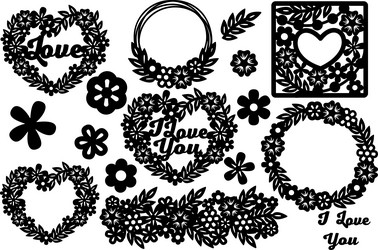 Flower Laser Vector Images (over 6,400)