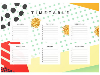 Planner calendar schedule the week abstract design